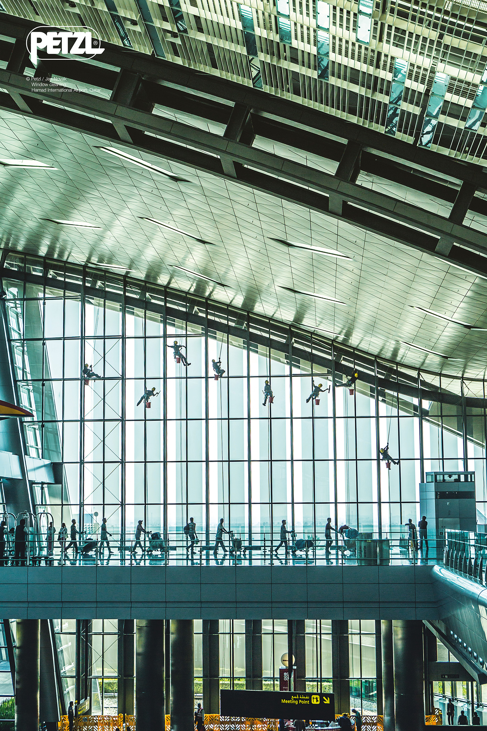 Window cleaning, Hamad International Airport, Qatar | IBEX